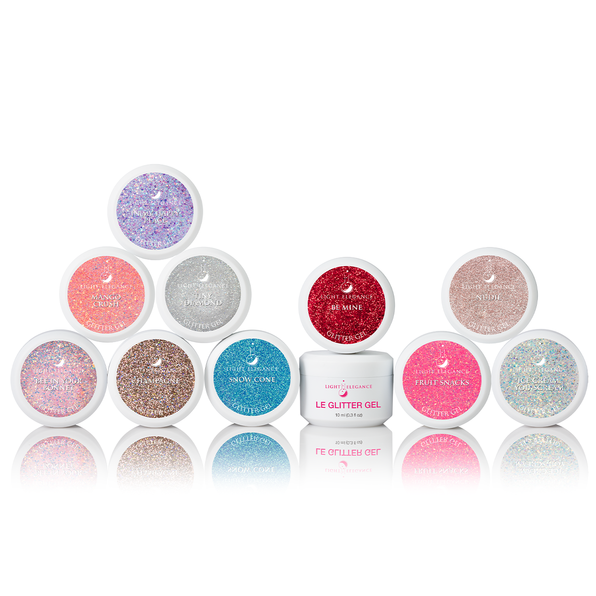LE Glitter Gel Essentials Bundle — Light Elegance